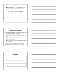 American Government Power Point Slides